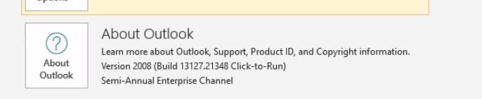 Unclear error when opening Outlook add-in "A problem occurred while ...