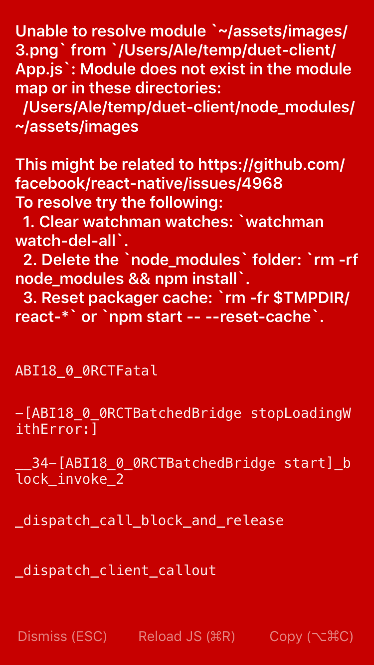 Unable to resolve modules in _cacheResourcesAsync when using Babel Root Import · Issue #356 ...