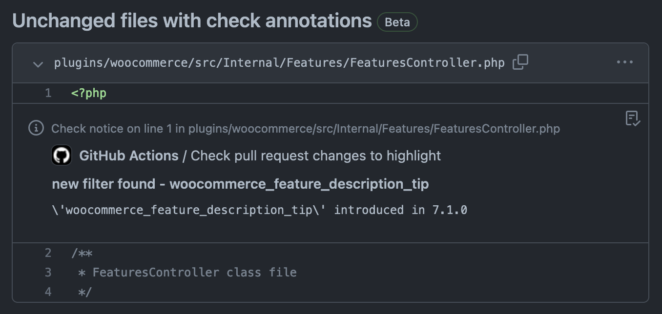 Highlight changes workflow linting unrelated files · Issue #34933 · woocommerce/woocommerce · GitHub