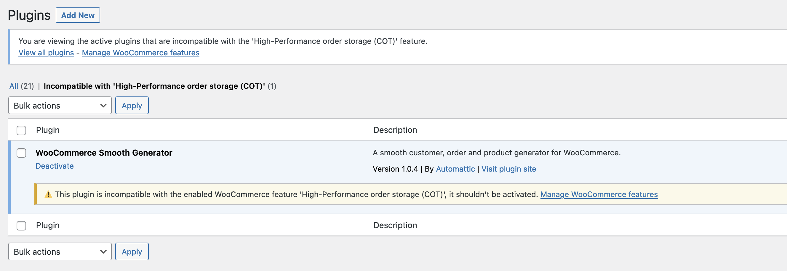 [HPOS] Incompatible Plugins List May Be Unreliable · Issue #37343 · woocommerce/woocommerce · GitHub
