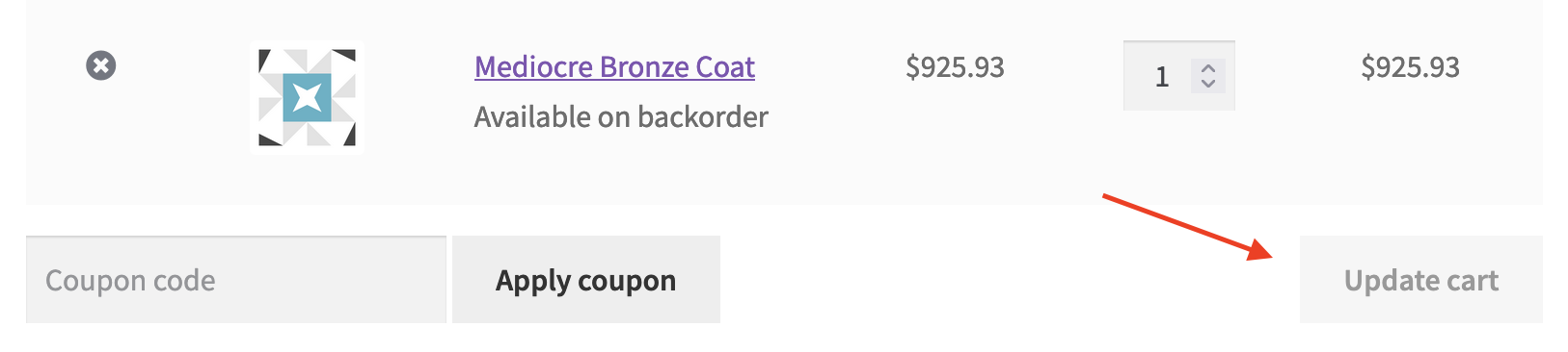 Accessibility Improvements ‣ Cart ‣ Update Cart Button · Issue 37600 · Woocommercewoocommerce