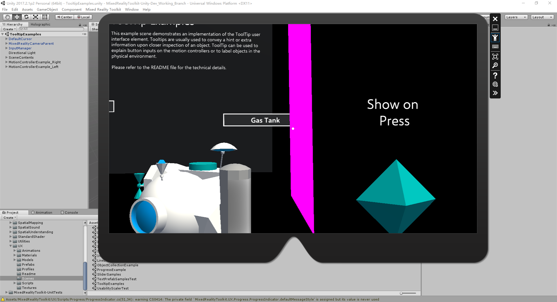 Tooltip has no line in the Hololens/Emulator · Issue #1883 · microsoft/MixedRealityToolkit-Unity ...