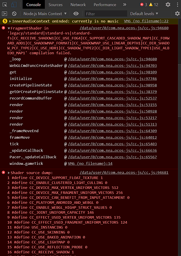 Error occurred when debugging oppo Mini games on oppo A8 · Issue #15053 · cocos/cocos-engine ...