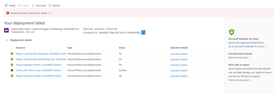 Portal – Single subscription - AVD Scaling plan = YES (default) - FAIL · Issue #197 · Azure ...