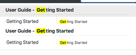 Search shows duplicate for User Guide: Getting Started · Issue #1141 · MarkBind/markbind · GitHub