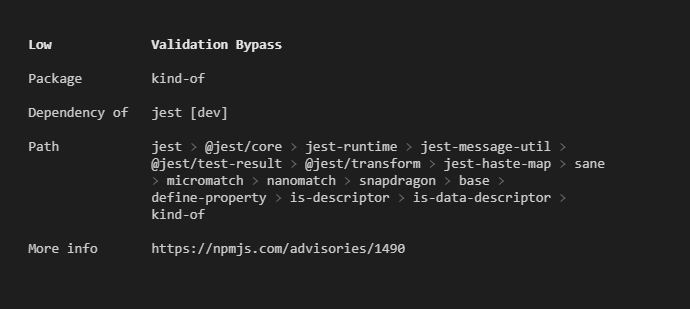 Npm Vulnerability · Issue 9663 · Jestjsjest · Github 