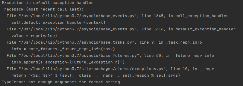 Cant get exception after try get message from queue · Issue #428 · mosquito/aio-pika · GitHub