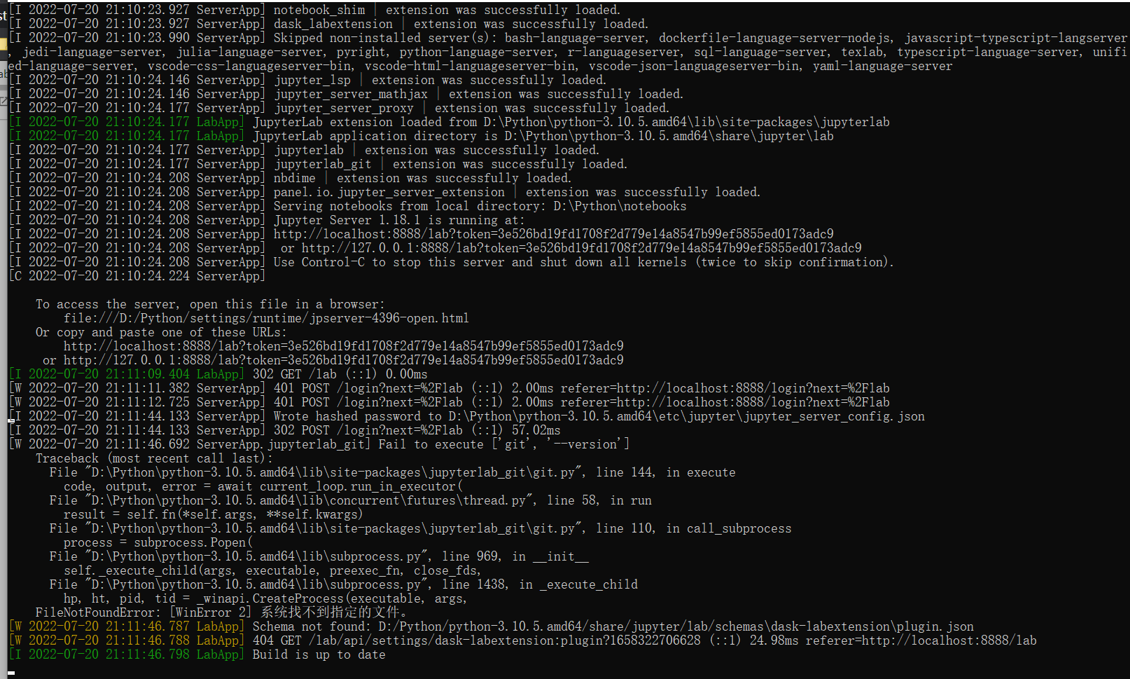 Problems Of Jupyter Lab Winpython Versionwinpython64 31050exe · Issue 1089 · Winpython