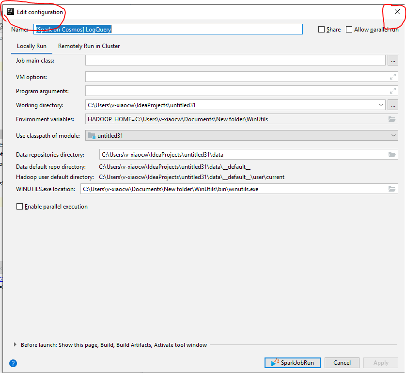 [intelliJ]Main class name changes when remote run LogQuery from context menu. · Issue #2724 ...
