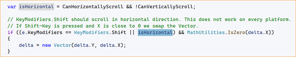 Make horizontal ScrollViewer horizontally scroll with pointer wheel · Issue #11415 · AvaloniaUI ...