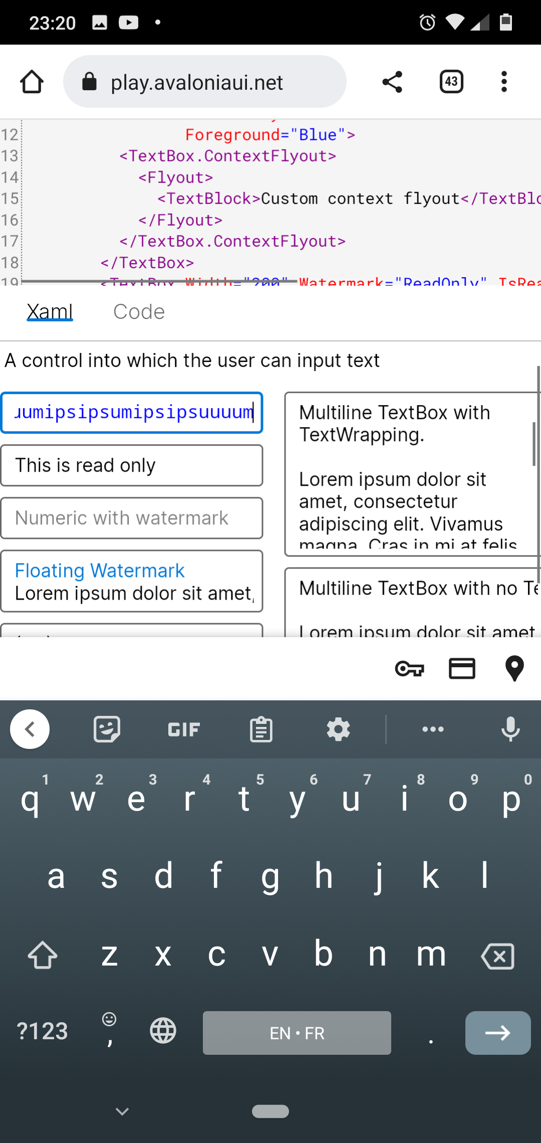 TextBoxes are completely unusable in WASM on Android device · Issue #11662 · AvaloniaUI/Avalonia ...