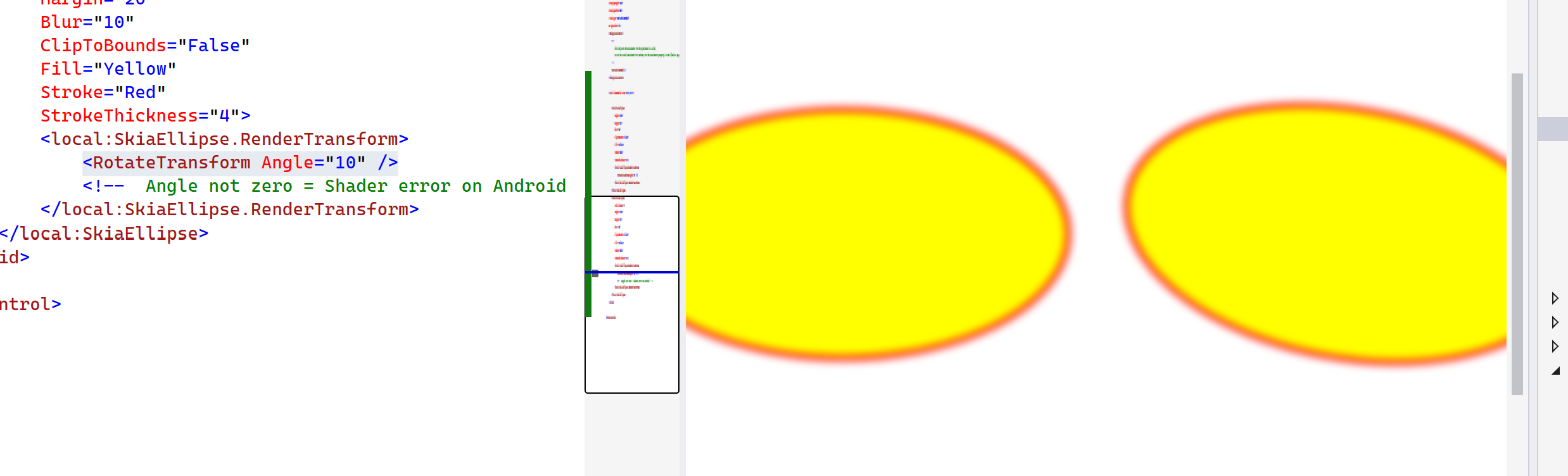 Shader Compilation Error On Android Simulator Only When