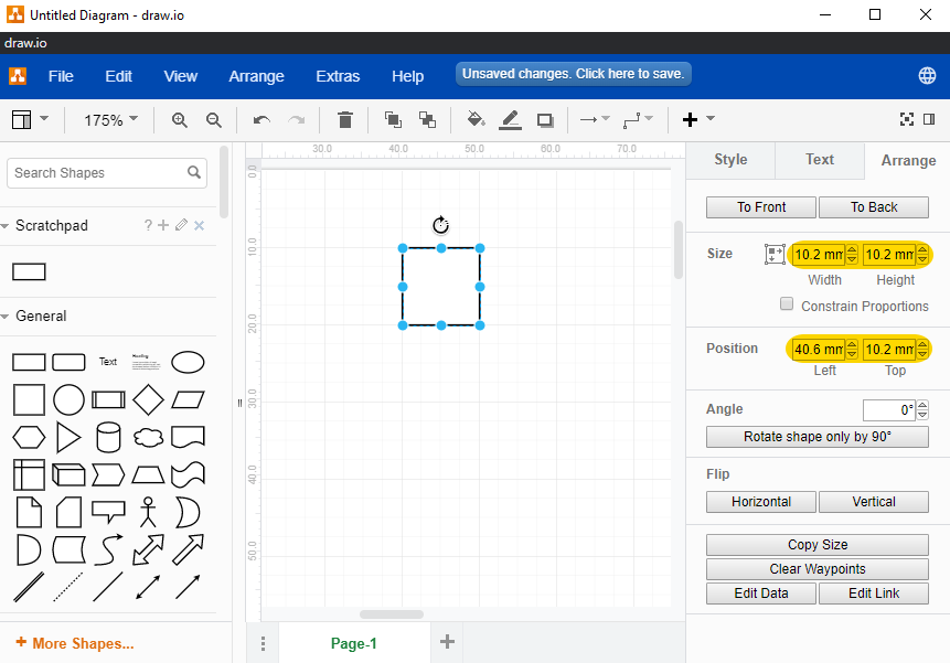 Objects snapped to grid do not have integer mm sizes or positions · Issue #604 · jgraph/drawio ...
