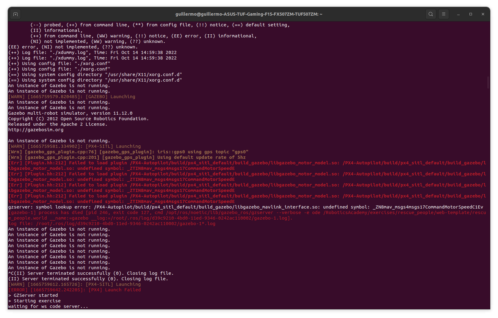 [drones] collision between PX4 and rotorS · Issue #1840 · JdeRobot/RoboticsAcademy · GitHub