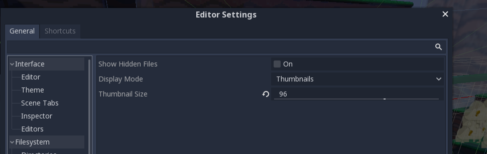 The Default Thumbnail Size Should Be Bigger · Issue 29352 · Godotenginegodot · Github 