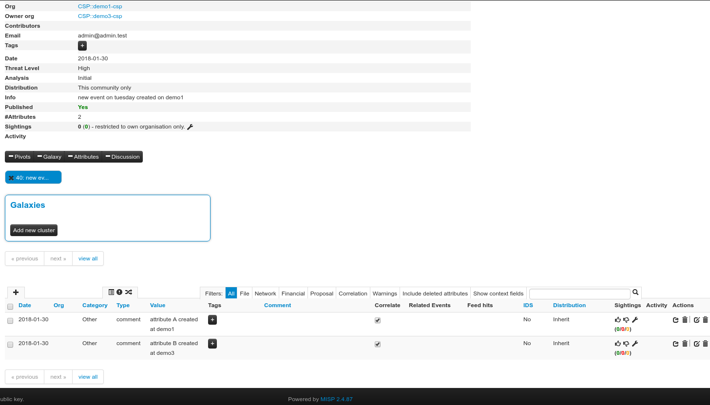 Attribute not added when sending complete event via the API · Issue #2893 · MISP/MISP · GitHub
