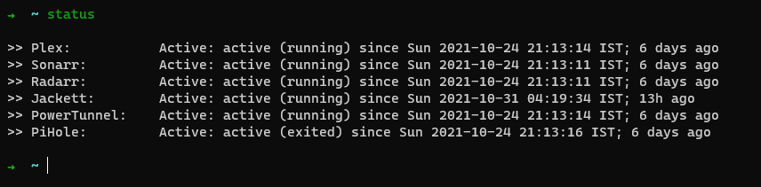 GitHub - myNameArnav/serviceStatus: It gives the status of the services you run, and what to ...