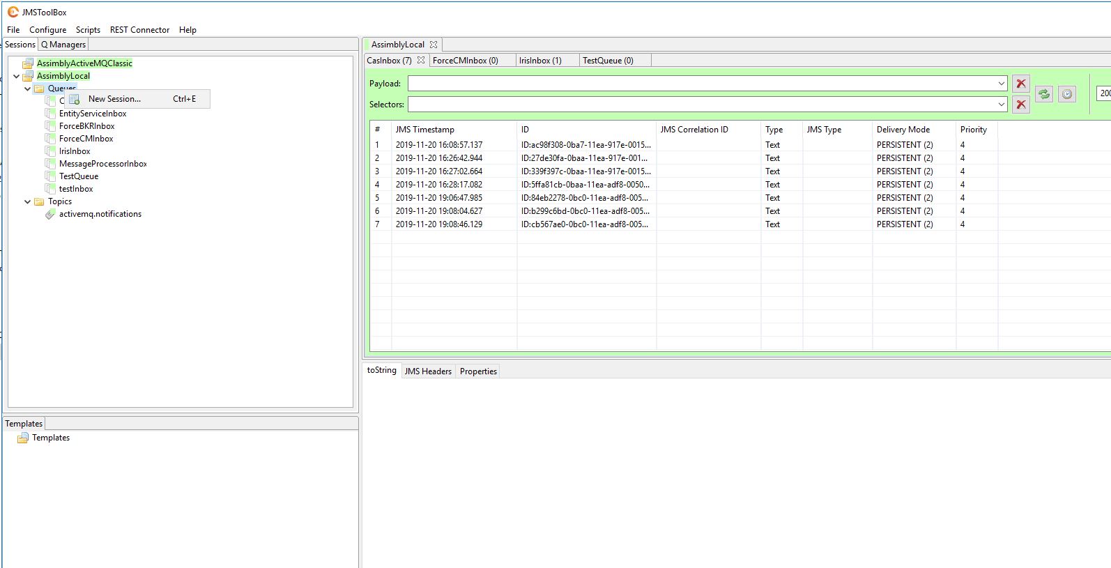 Queue browsers with number of messages · Issue #64 · jmstoolbox/jmstoolbox · GitHub