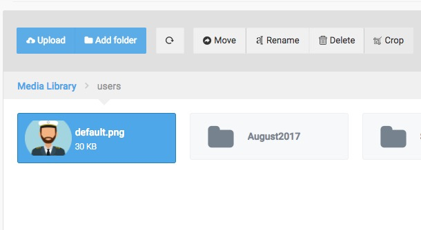 Crop image feature in media · Issue #1685 · thedevdojo/voyager · GitHub