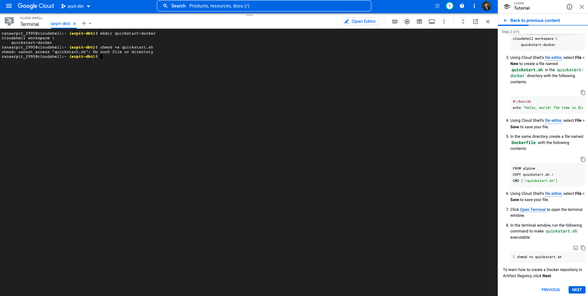 Cloud Build Quickstart Tutorial is broken · Issue #127 · GoogleCloudPlatform/cloud-build-samples ...