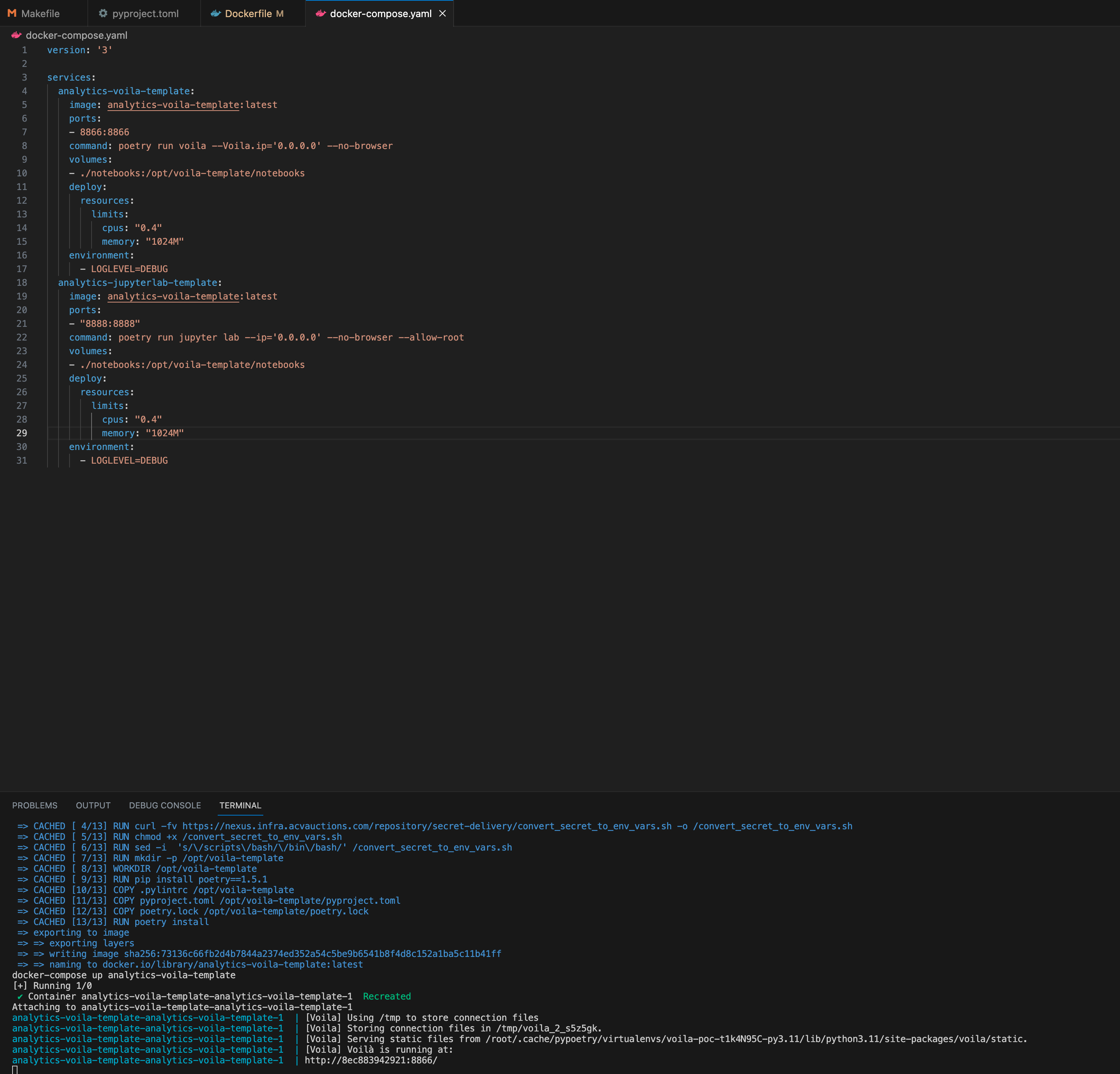 Need Help With Running Voila Locally Using Docker Compose · Issue 1375 · Voila Dashboardsvoila 