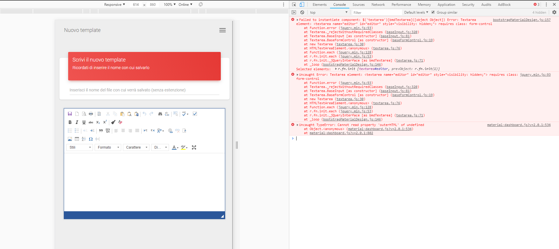 bootstrapMaterialDesign.js incompatible with ckeditor4 · Issue #173 · creativetimofficial/ct ...