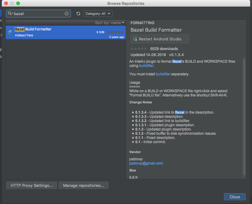 Cant see Bazel plugin android studio · Issue #410 · bazelbuild/intellij · GitHub