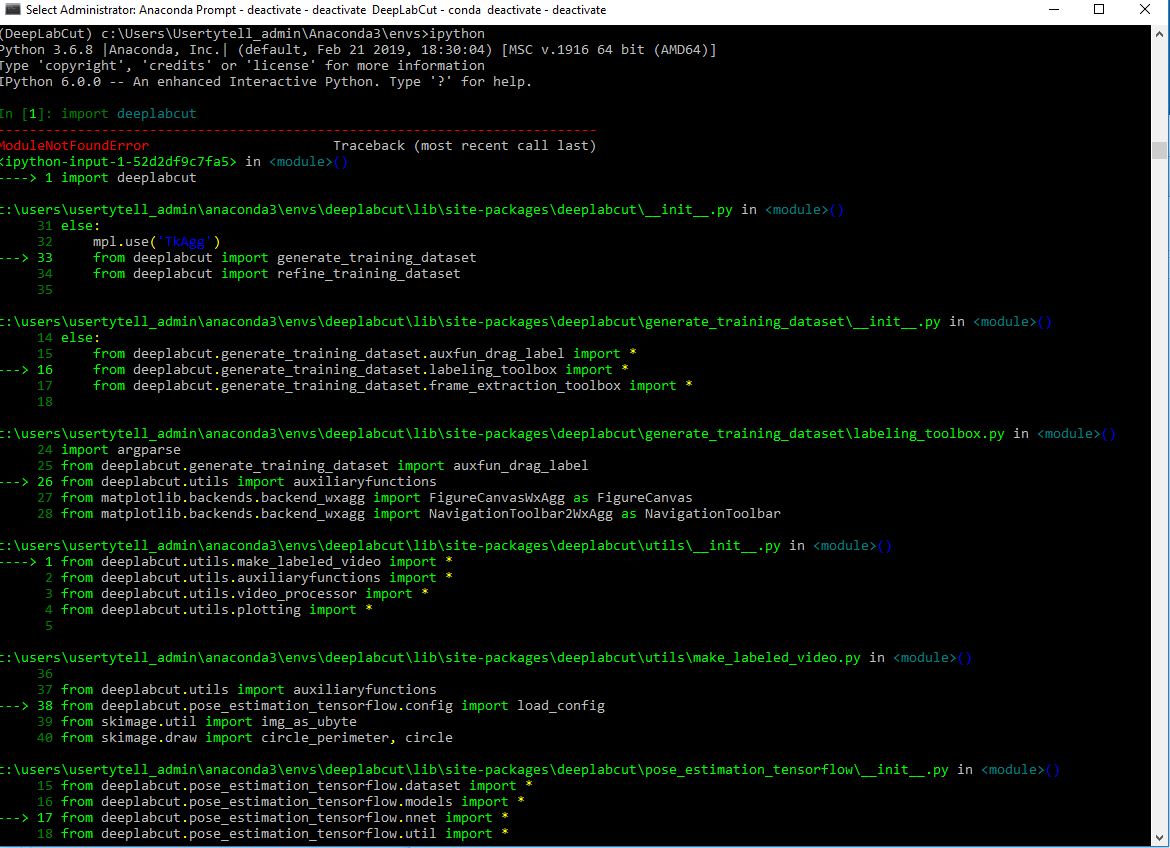 error creating env on Windows: dlc-windowsGPU.yaml: ResolvePackageNotFound: - tensorflow-gpu==1. ...