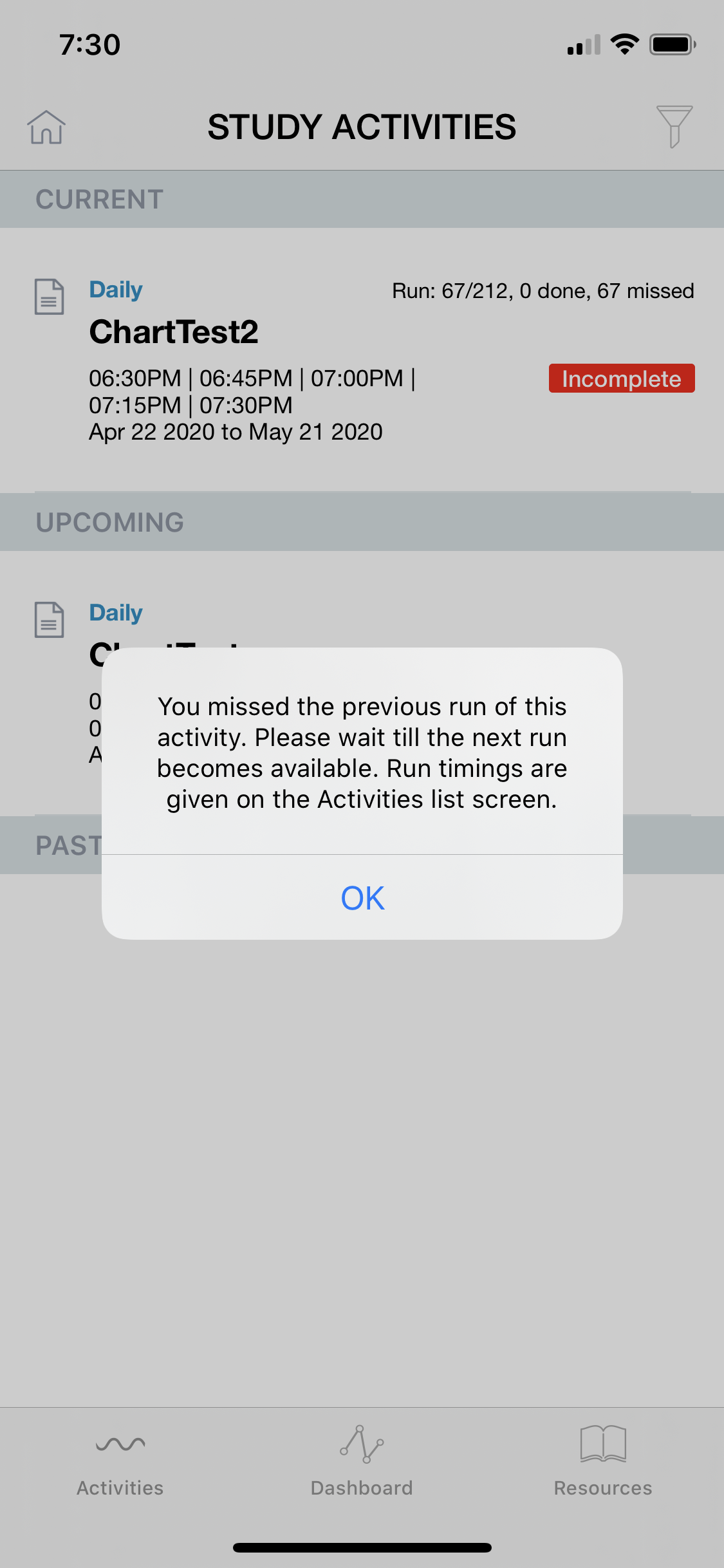 Error message received when attempting to complete "incomplete" survey · Issue #234 ...