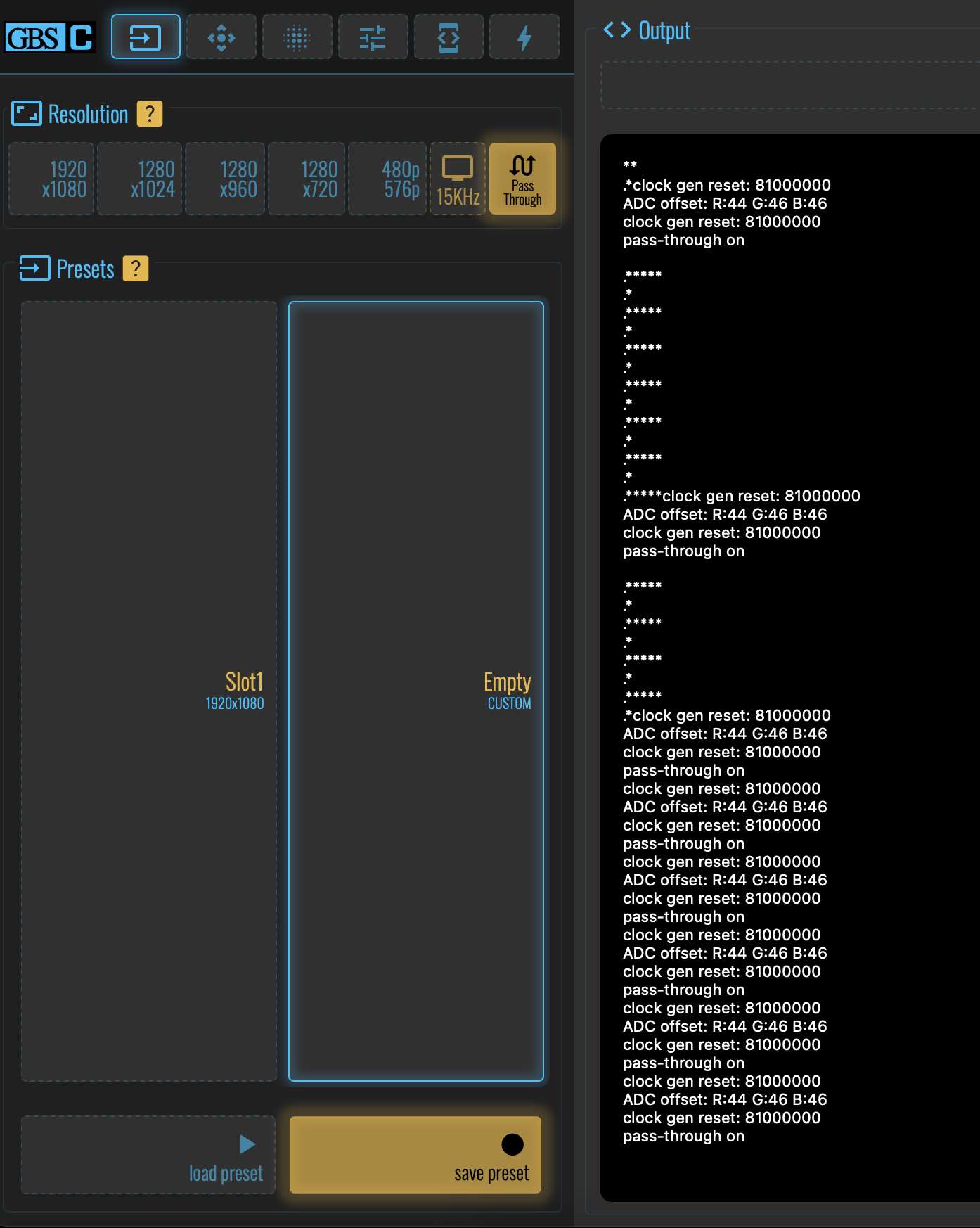GBS Control remains in pass through mode · Issue #246 · ramapcsx2/gbs ...