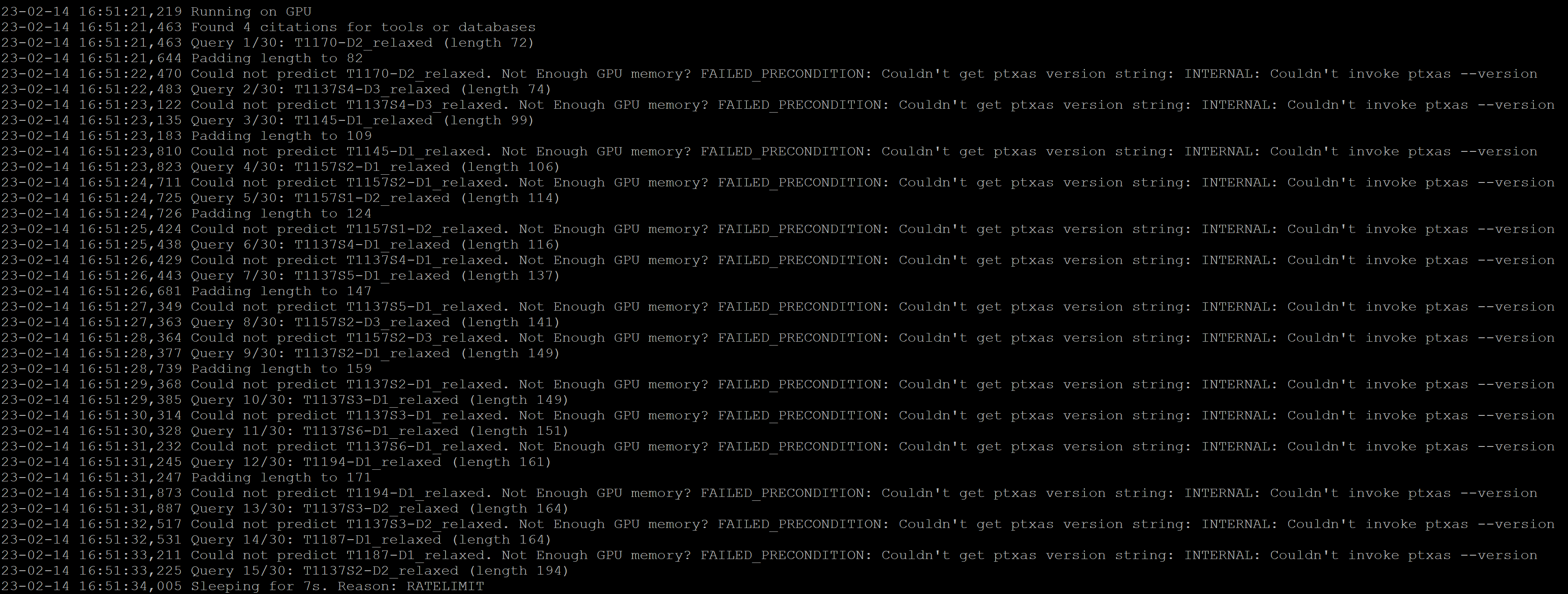 FAILED_PRECONDITION: Couldn't get ptxas version string: INTERNAL: Couldn't invok · Issue #384 ...