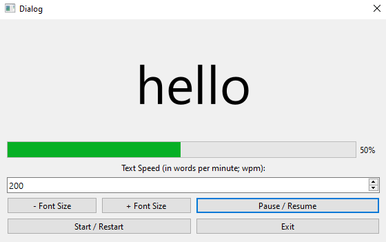 GitHub - Yuniversality/speed_reader: Application that allows you to ...