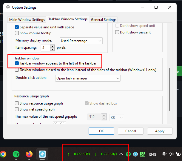v1.84 Taskbar windows tend to be on right even with left setting checked · Issue #1358 ...