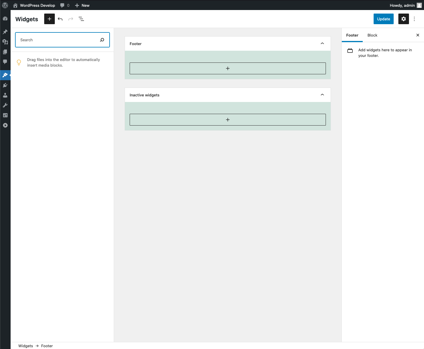 Block inserter is empty when a sidebar contains no widgets · Issue #32931 · WordPress/gutenberg ...