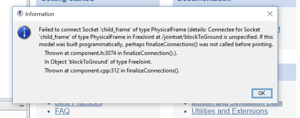 Add finalizeConnections() to multiple C++ Example files and throw exceptions on bad models ...