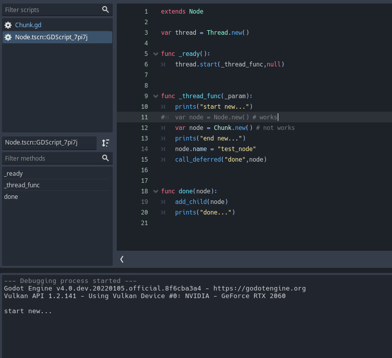 [Godot4] Can't new Custom Node in Thread · Issue #56890 · godotengine ...