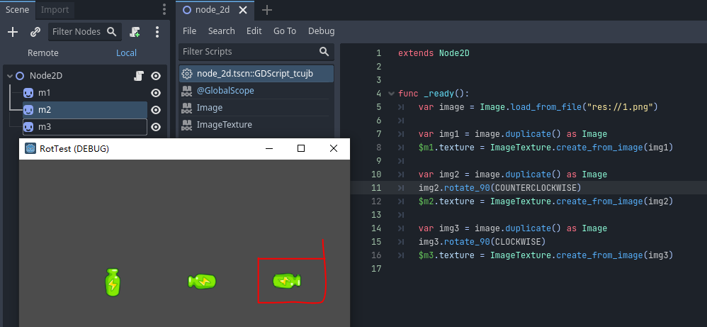  Image rotate 90 Exhibits Scaling Artifacts Issue 64048 