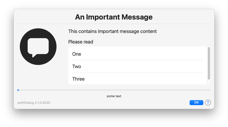 FR - popup window option for More Information Button · Issue #190 · swiftDialog/swiftDialog · GitHub