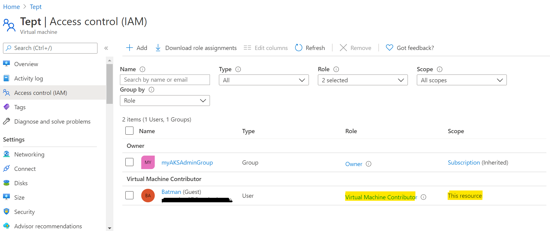 The Level That Permission Should Be Granted At · Issue 62228 · Microsoftdocsazure Docs · Github 