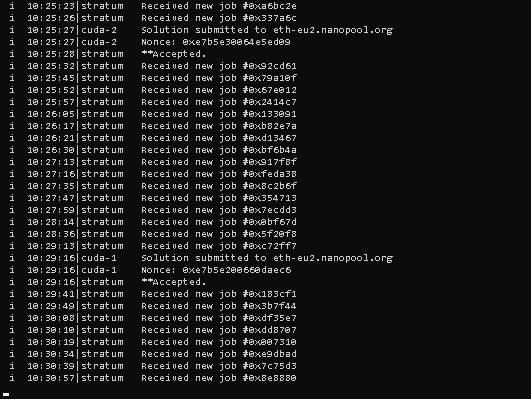 After pool switching hash rate reporting and most console output stopped · Issue #700 · ethereum ...