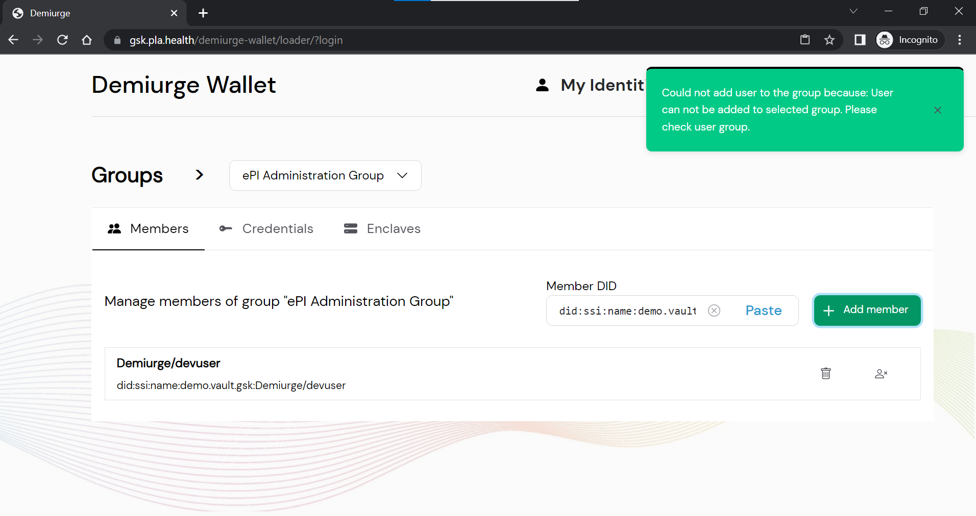 Demiurge Audit Trail bugs · Issue #964 · PharmaLedger-IMI/epi-workspace · GitHub