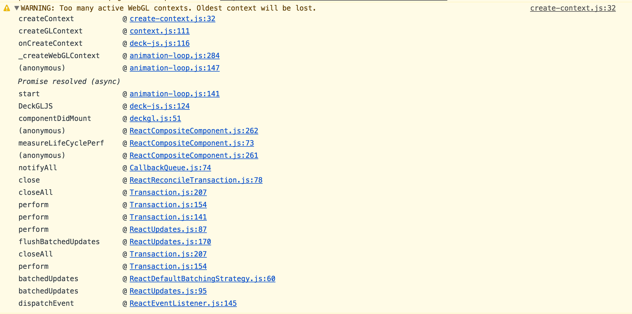 The Oldest Webgl Context Will Be Removed When Creating Deckgl Instance Many Times · Issue 1312