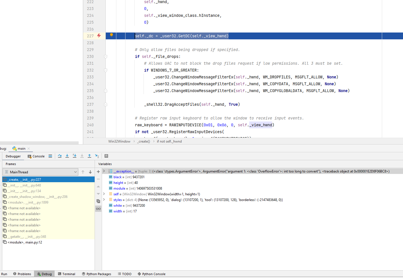 Overflowerror Int Too Long To Convert · Issue 391 · Pyglet Pyglet · Github