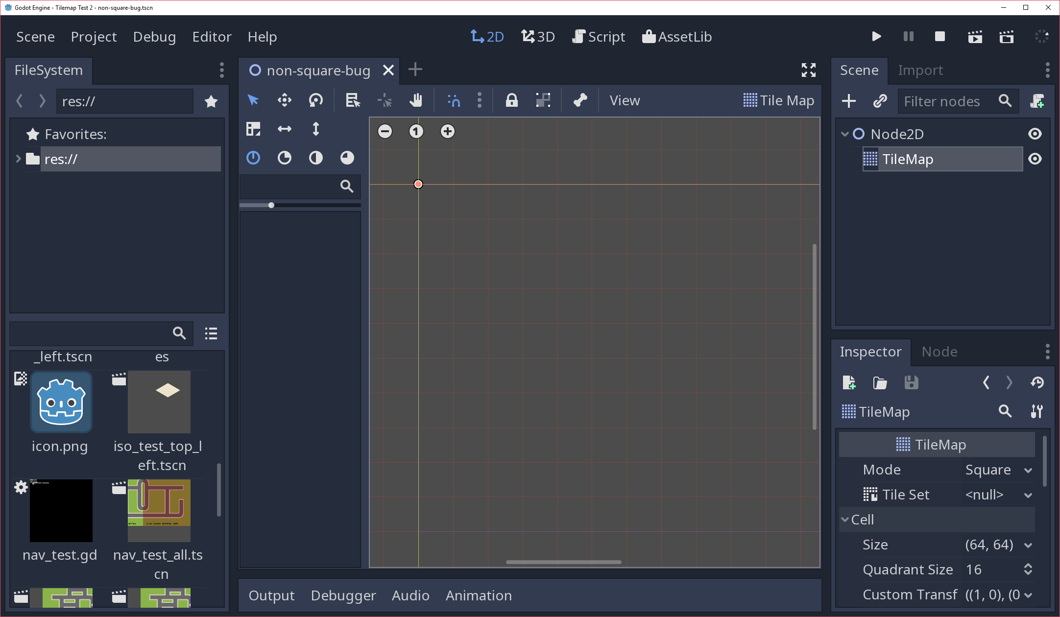 Tilemap Editor Grid Size Too Small For `custom` Mode · Issue 13279 · Godotenginegodot · Github
