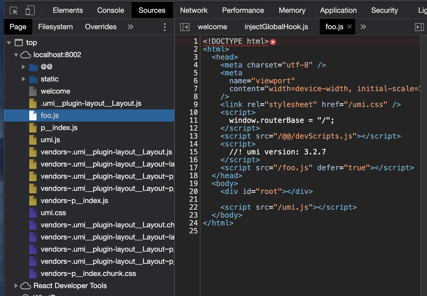 使用headScripts方法插入额外脚本编译报错 · Issue #5347 · umijs/umi · GitHub