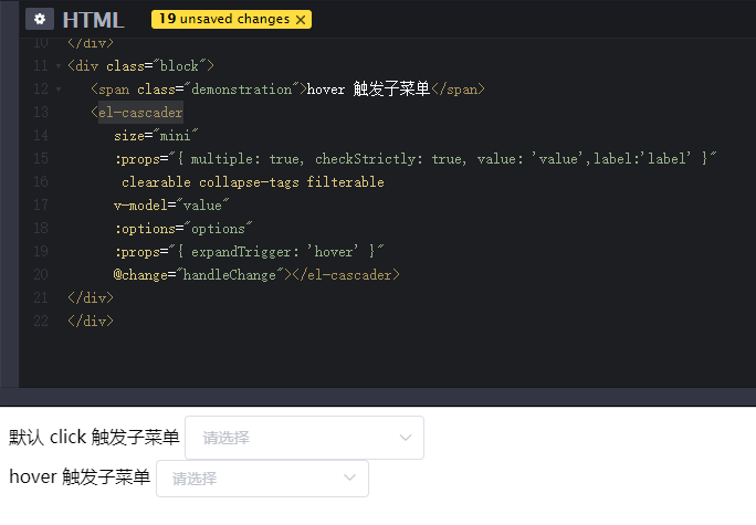 El cascade component bug · Issue #20587 · ElemeFE/element · GitHub