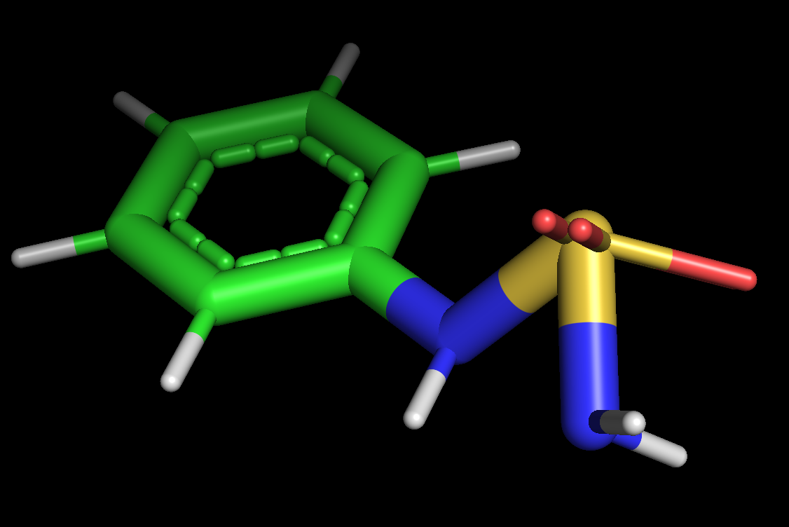 Distorted sulfonamide structure after parametrisation and minimisation · Issue #1522 ...