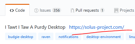 Url at repo description seems to be incorrect · Issue #1806 · solus-project/budgie-desktop · GitHub