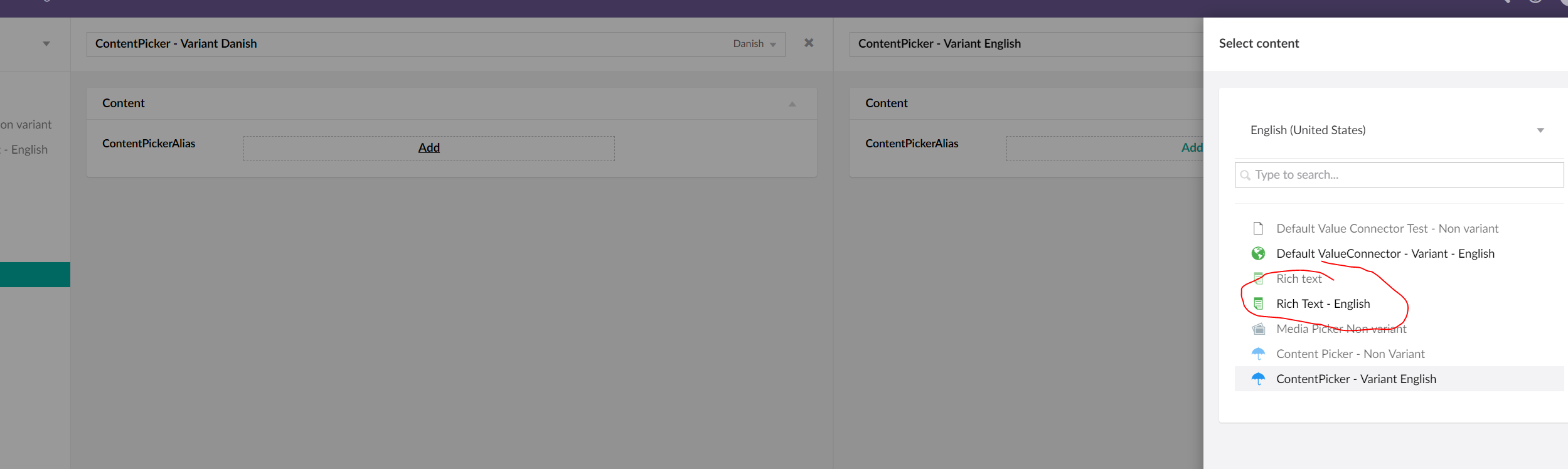 v8 - Variant Content picker doesn't pick correct variant · Issue #4103 · umbraco/Umbraco-CMS ...