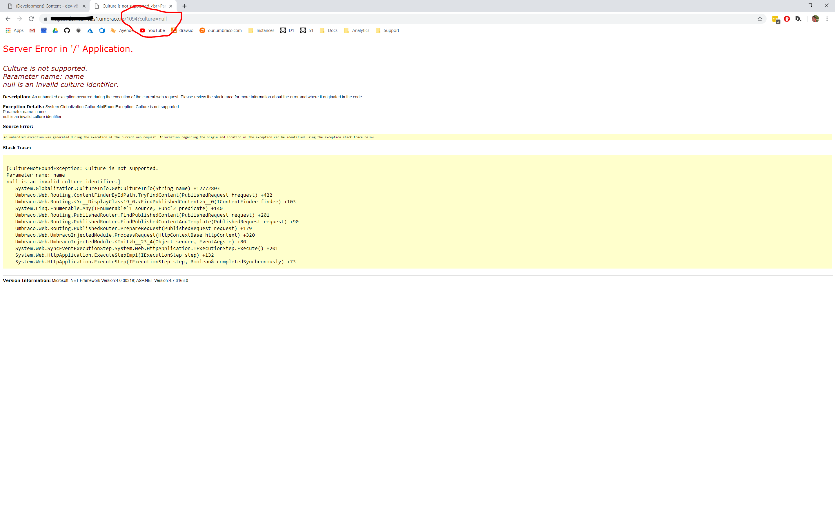 V8: Exiting preview on a non-variant content yields a YSOD · Issue #4708 · umbraco/Umbraco-CMS ...